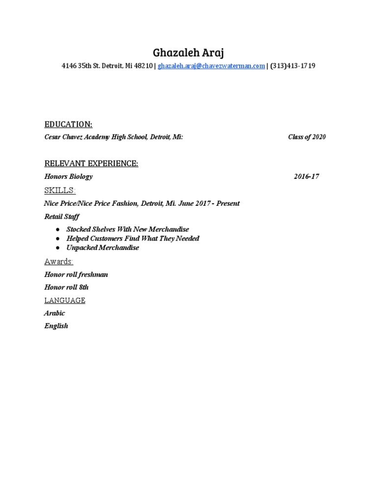 Araj Fashion Retail Experience | PDF | Career & Growth