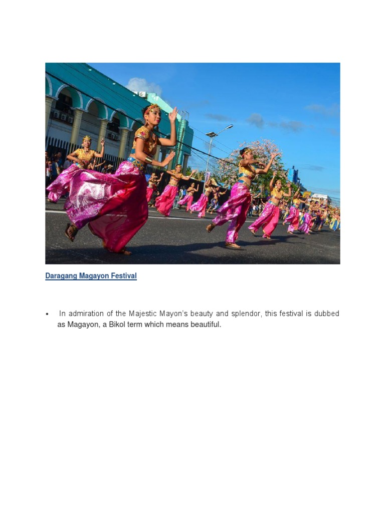 Festival Sa Bicol Region | PDF | Luzon | Philippines