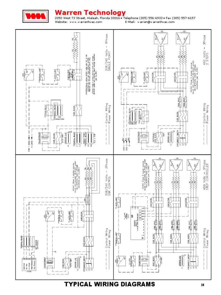 Warren Technology: Typical Wiring Diagrams | PDF