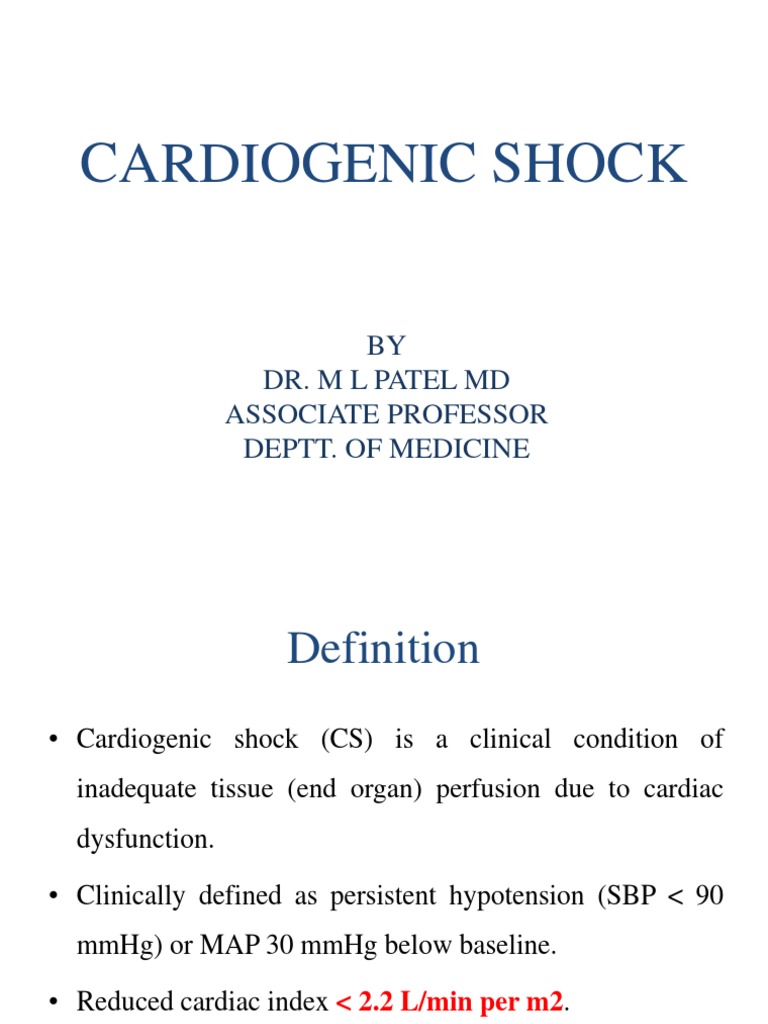 Understanding Cardiogenic Shock | PDF | Myocardial Infarction | Shock ...