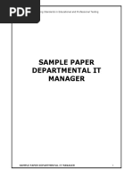 Sample Paper Bank of Punjab | PDF | Banks | Prices