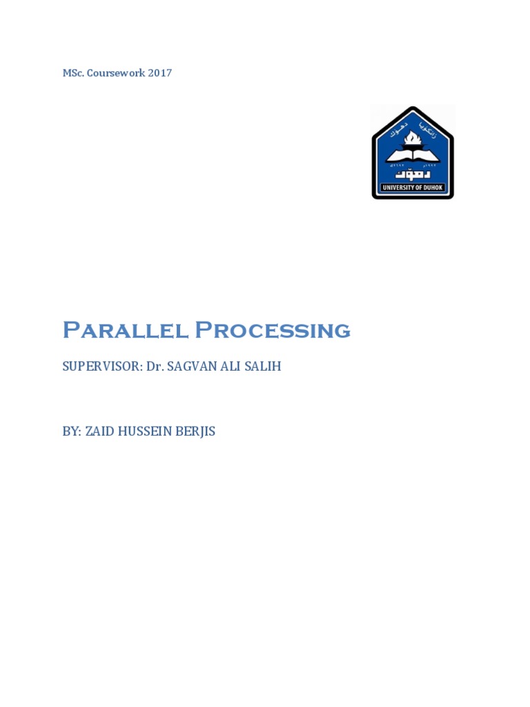 Parallel Processing Report | PDF | Parallel Computing | Central Processing Unit