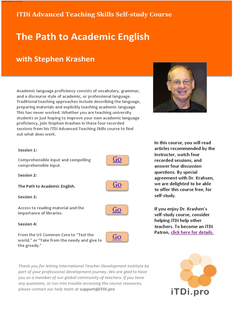 The Path To Academic English | PDF | Second Language Acquisition ...