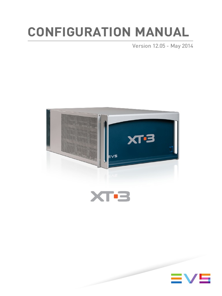 Evs XT3 Configman 12 05 ENG | Web Application | Server (Computing)
