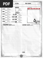 Stars Without Number Form-Fillable Charsheet | PDF | Role Playing Games ...