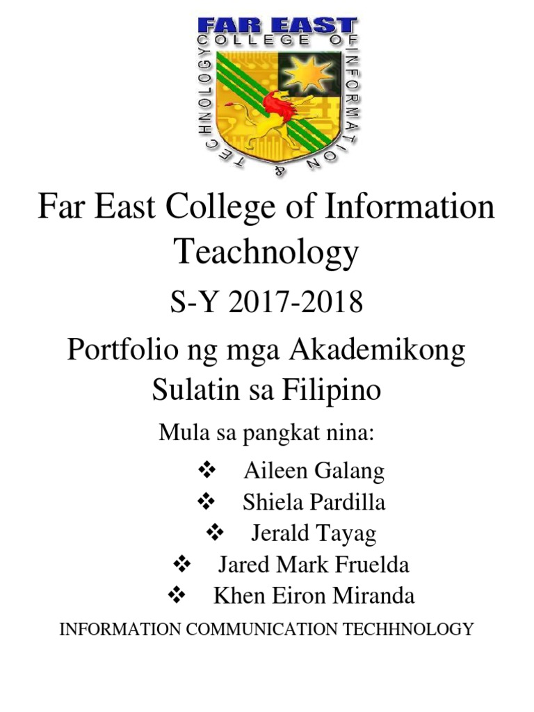 Portfolio in Filipino | PDF