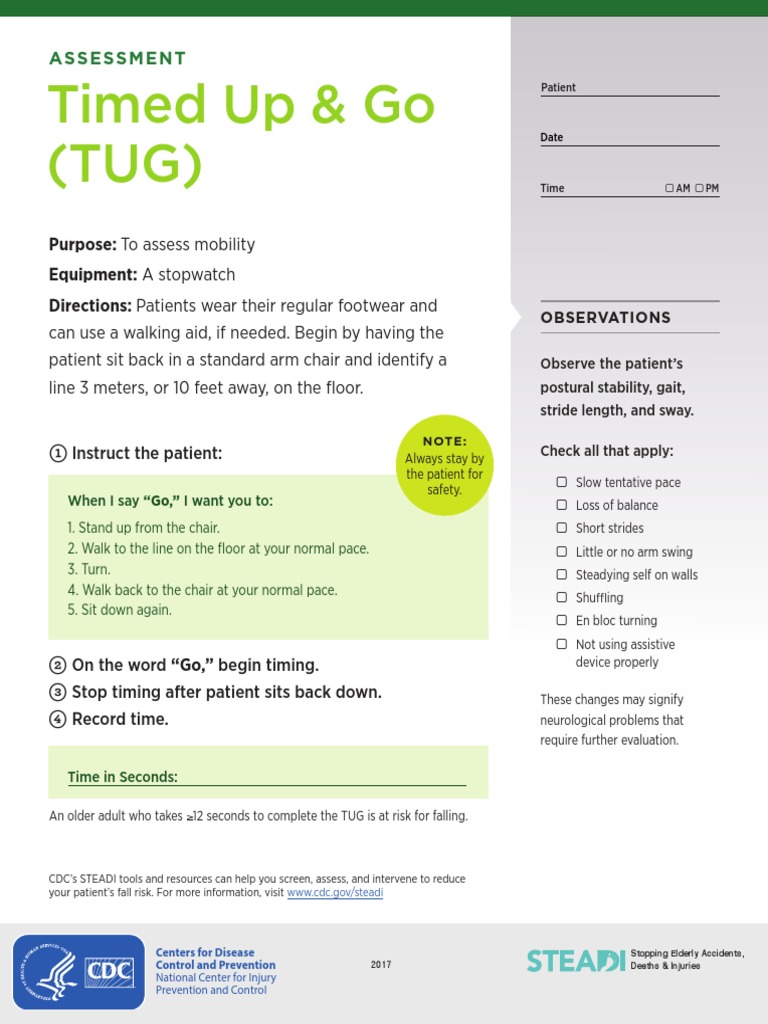 Timed Up and Go Test Ralan | PDF | Health Care | Medical Specialties