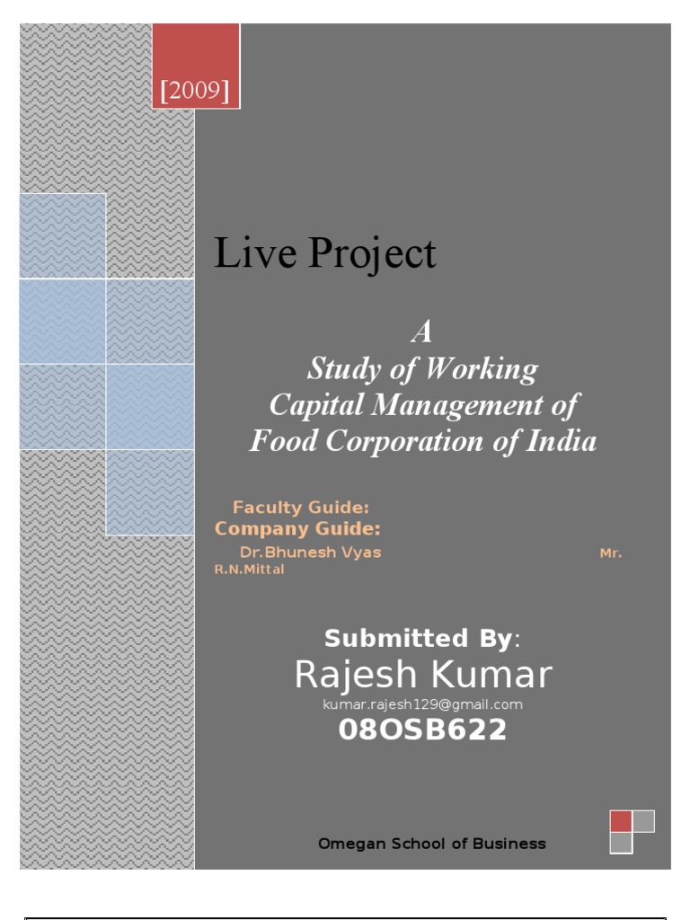FCI Report | PDF | Income Statement | Balance Sheet