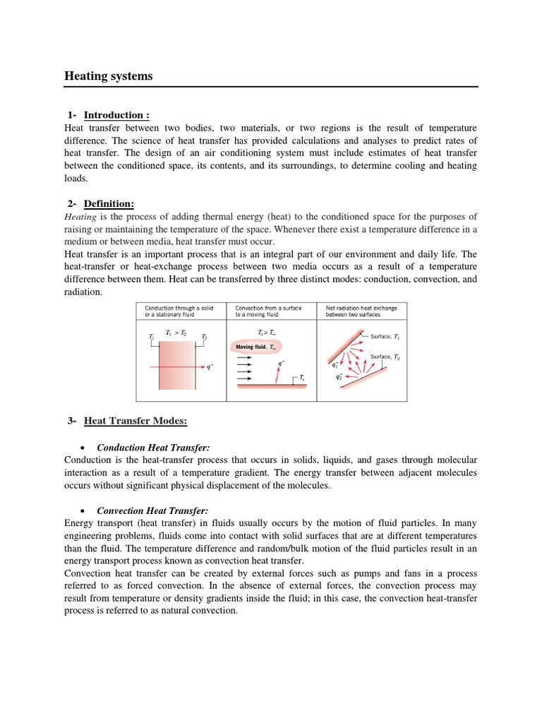 Comprehensive Guide to Heating Systems | PDF | Heat Transfer | Hvac
