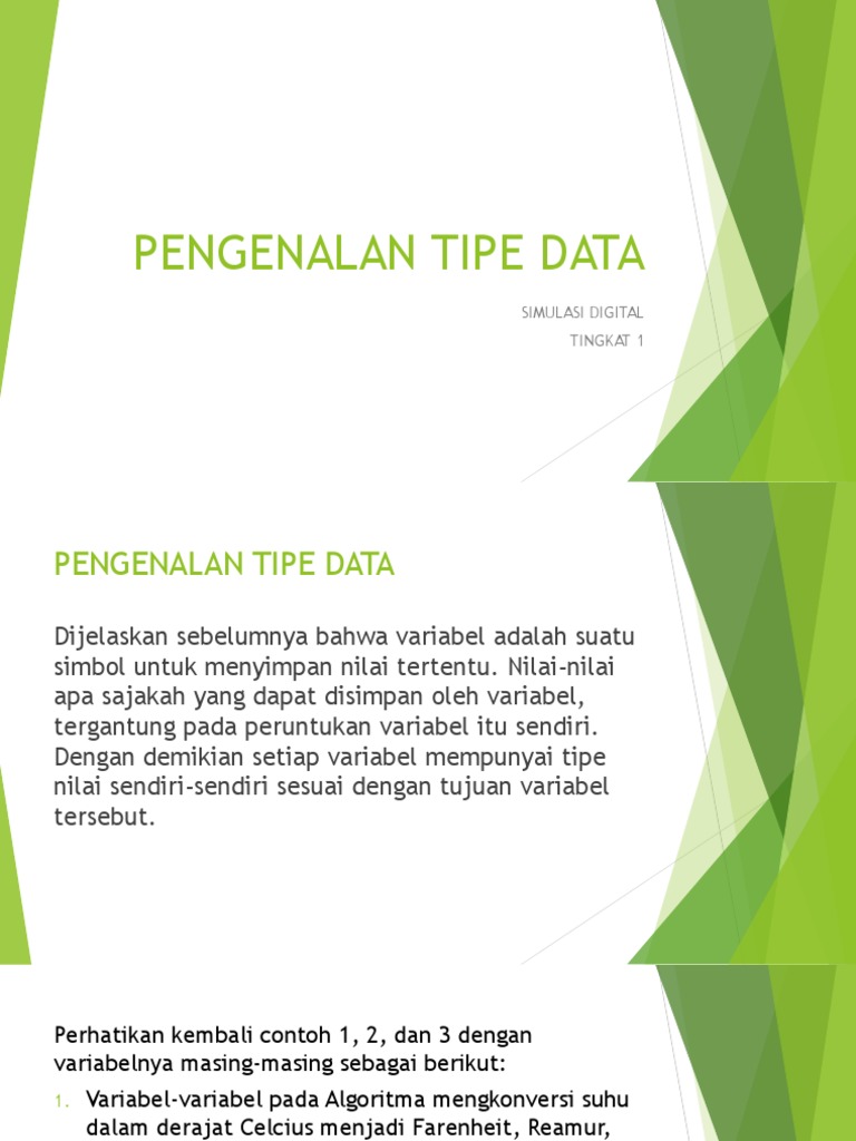 Pengenalan Tipe Data | PDF