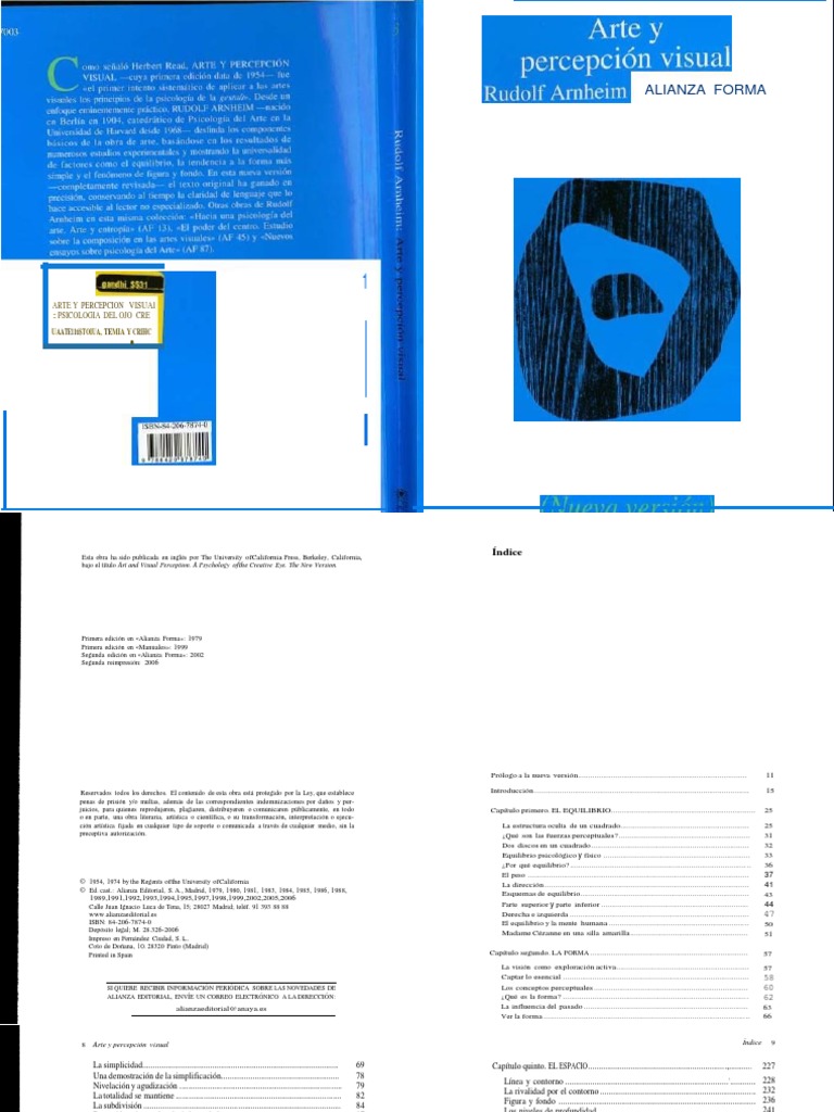 Arnheim Rudolf Arte y Percepcion Visual | PDF | Comprensión | Sicología