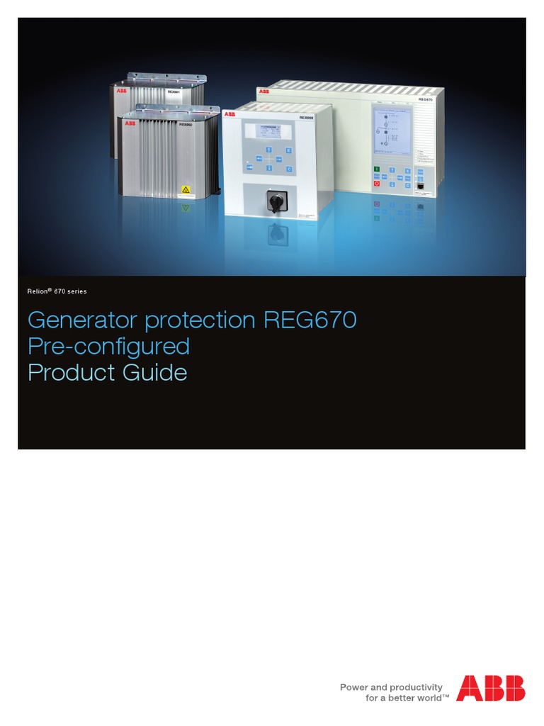 Generator Protection REG670 Pre-Configured: Product Guide | PDF ...