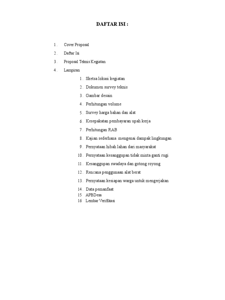 Contoh Tos Dan Rab Aspal-1 | PDF