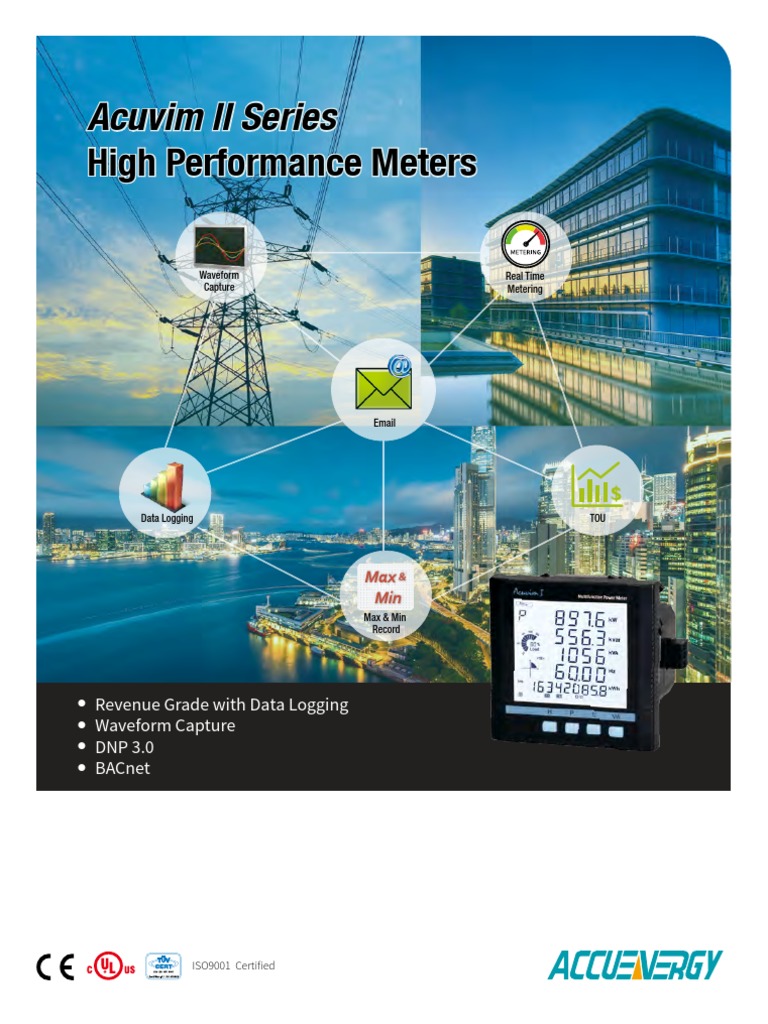 Acuvim II Multifunction Power Energy Meter Brochure Datasheet | PDF ...