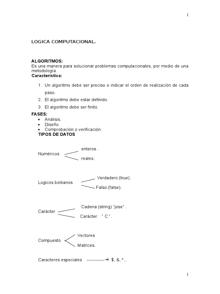 Logica Computacional | PDF | Algoritmos | Cadena (informática)