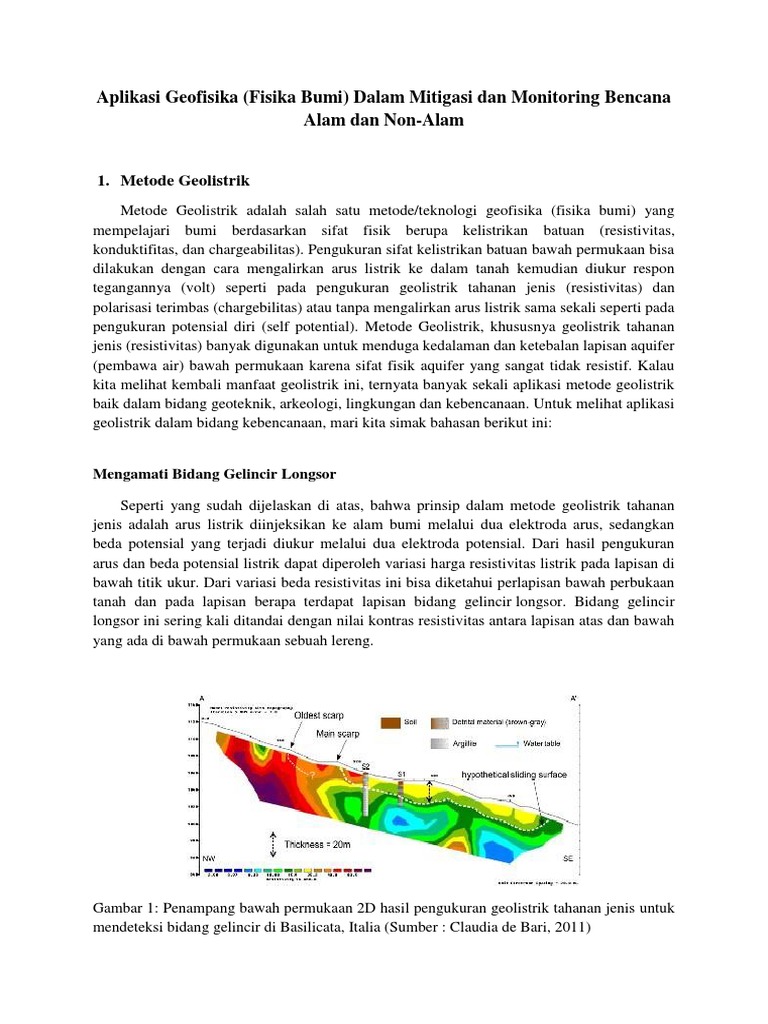 Aplikasi Geofisika DLM Kebencanaan | PDF
