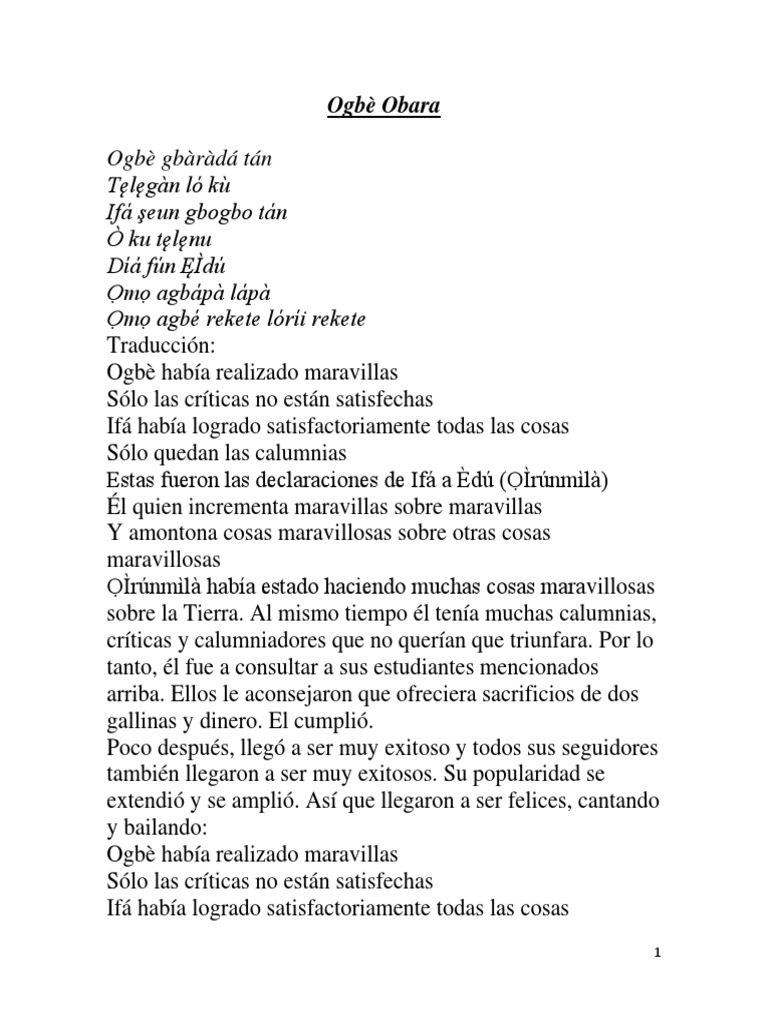 Ogbè Obara