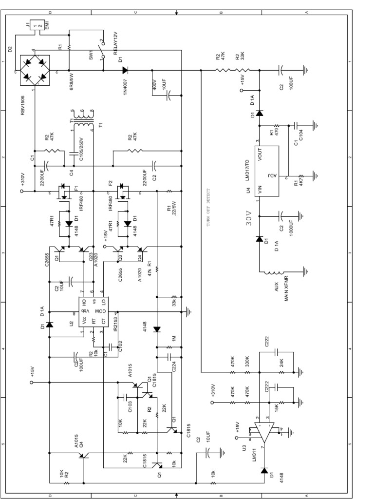 1kW Smps Project (Based On MicrosiM Design) pg1 1kw Smps Ir2153 PDF | PDF