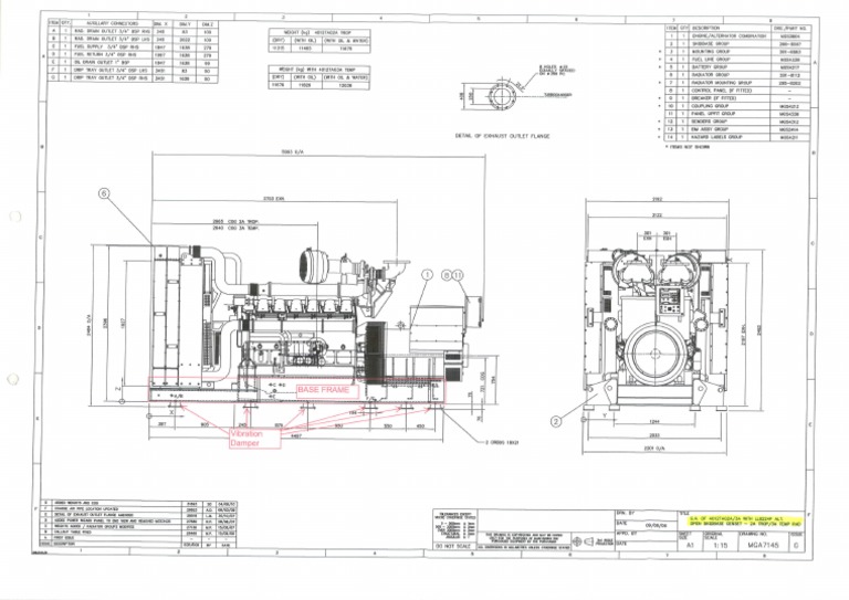 Genset GA Drawing | PDF