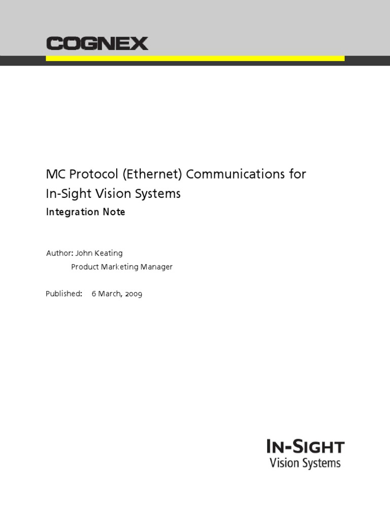 MC Protocol Communications For In-Sight (English) | PDF | Programmable ...