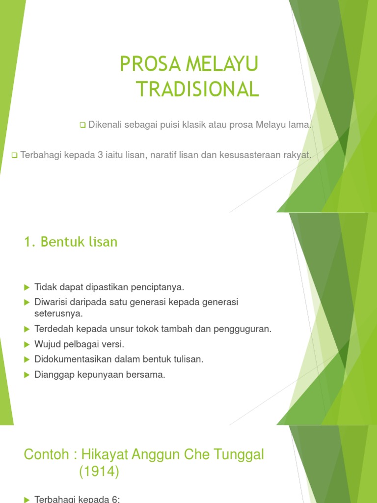 Prosa Melayu Tradisional | PDF