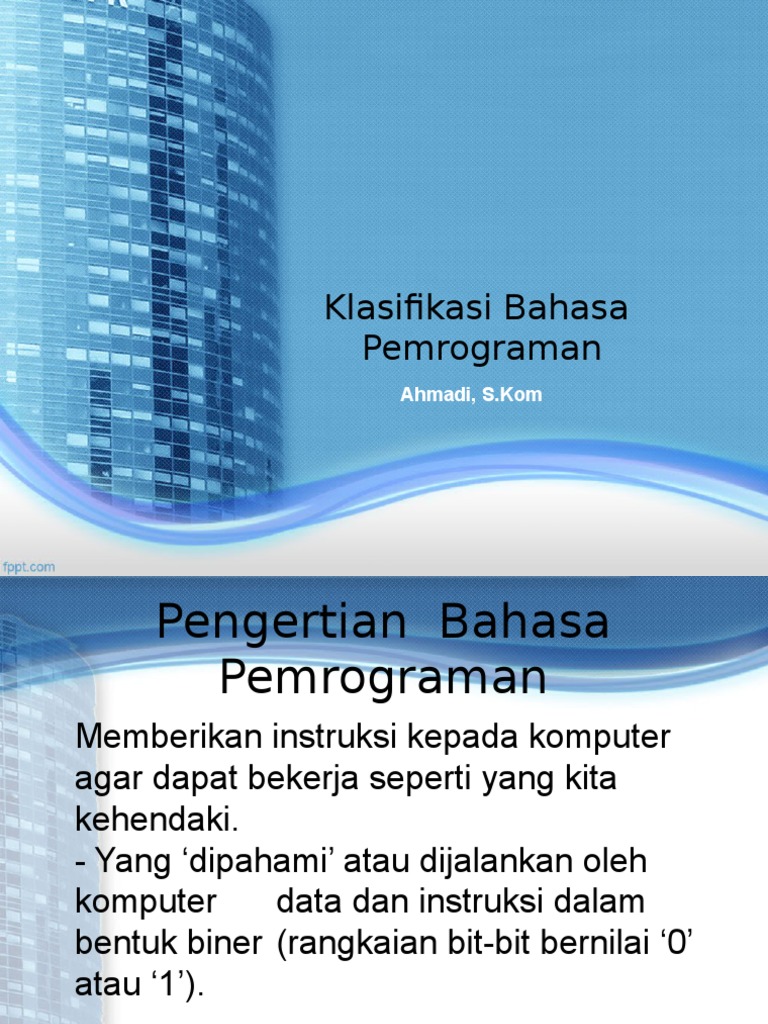 Klasifikasi Bhs Pemrograman | PDF