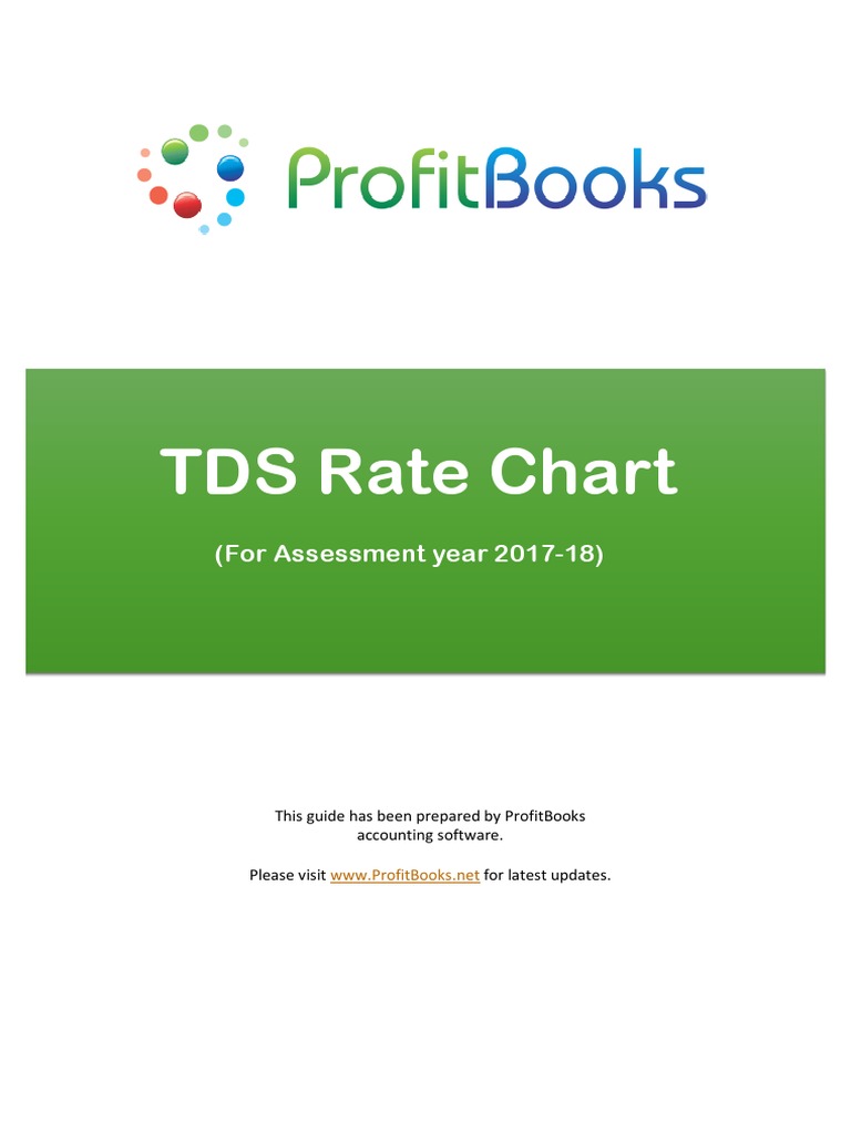 TDS Rate Chart: (For Assessment Year 2017-18) | PDF | Interest | Bonds ...
