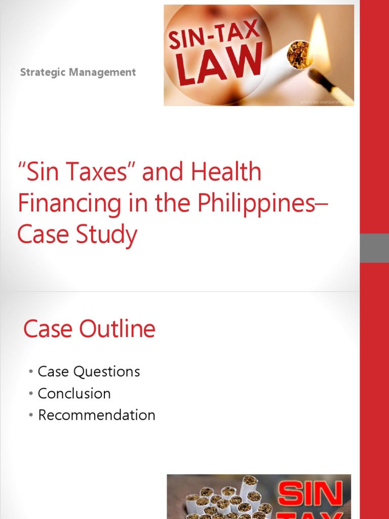 "Sin Taxes" and Health Financing in The Philippines - Case Study | PDF ...