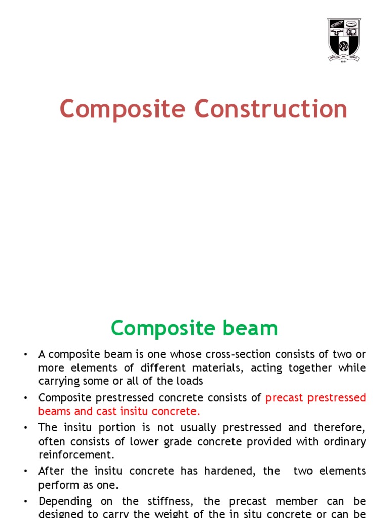 Propped vs Unpropped Composite Beams | PDF | Beam (Structure) | Young's ...