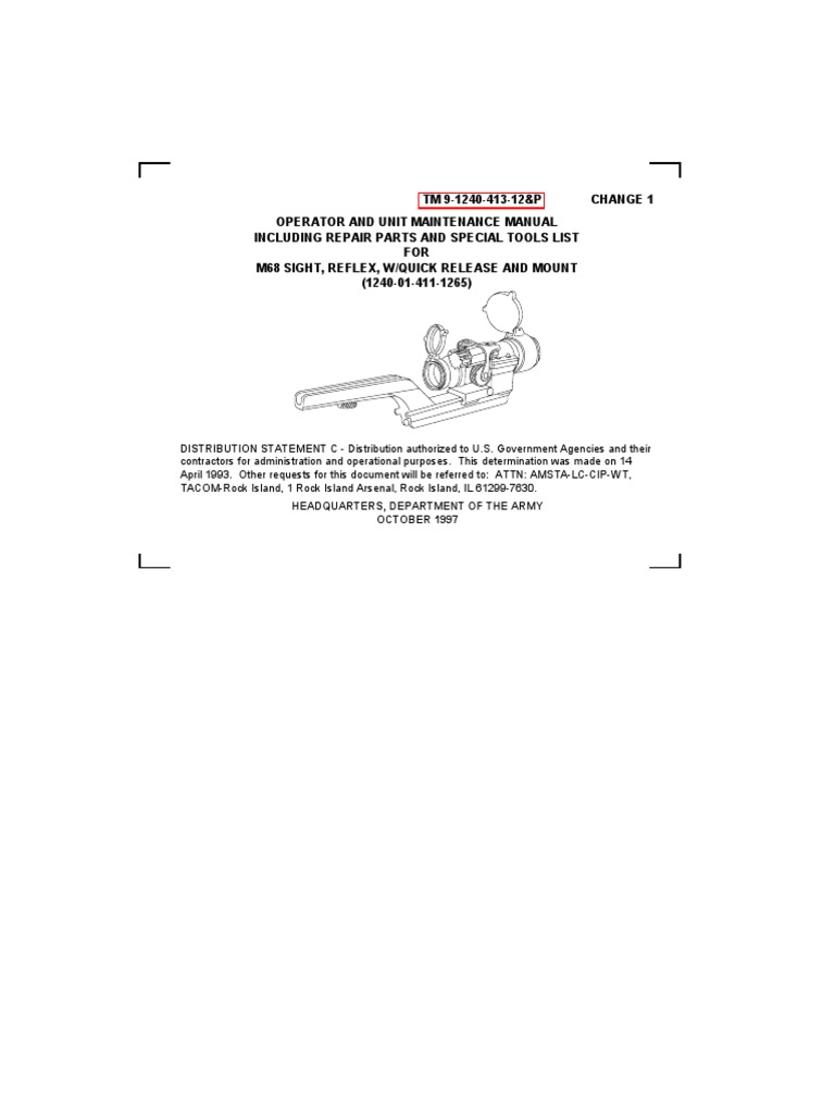 TM 9-1240-413-12&P Change 1 Operator and Unit Maintenance Manual ...