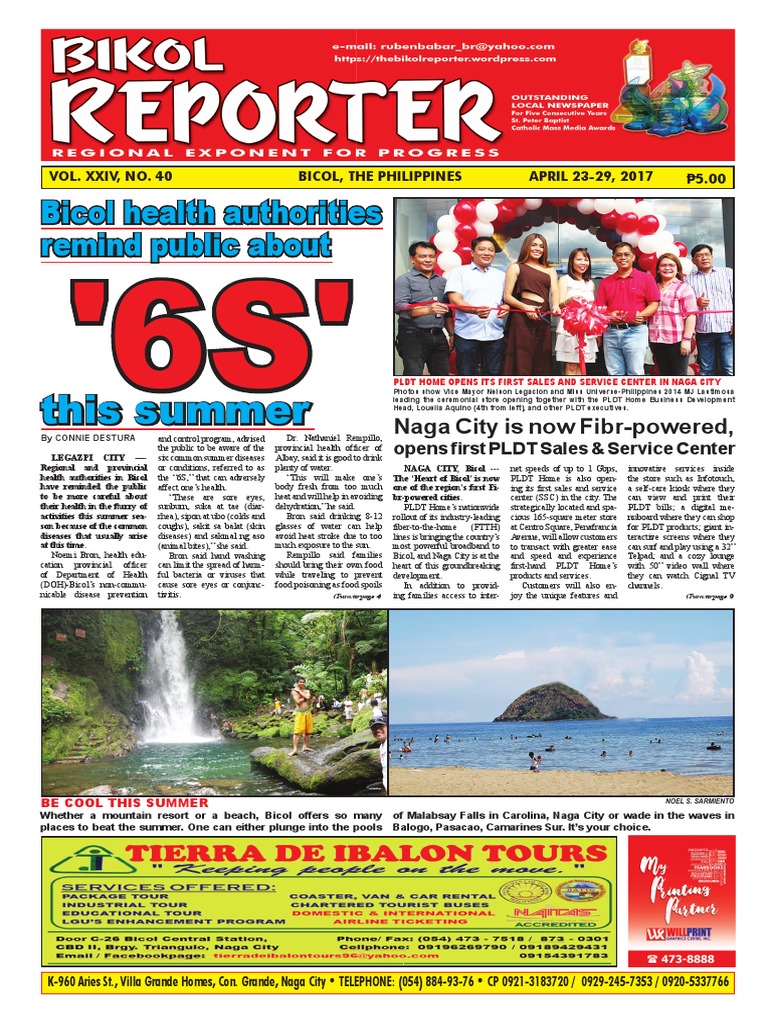 Bicol Health Authorities Remind Public About: This Summer | PDF ...