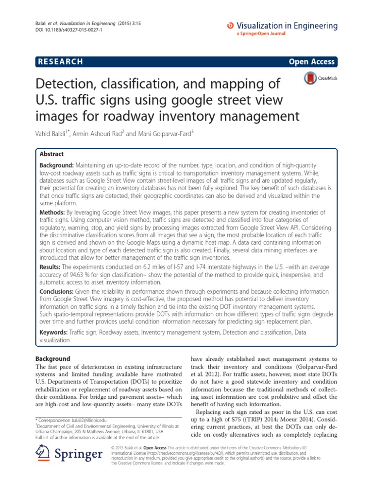 Detection, Classification, and Mapping of U.S. Traffic Signs Using ...