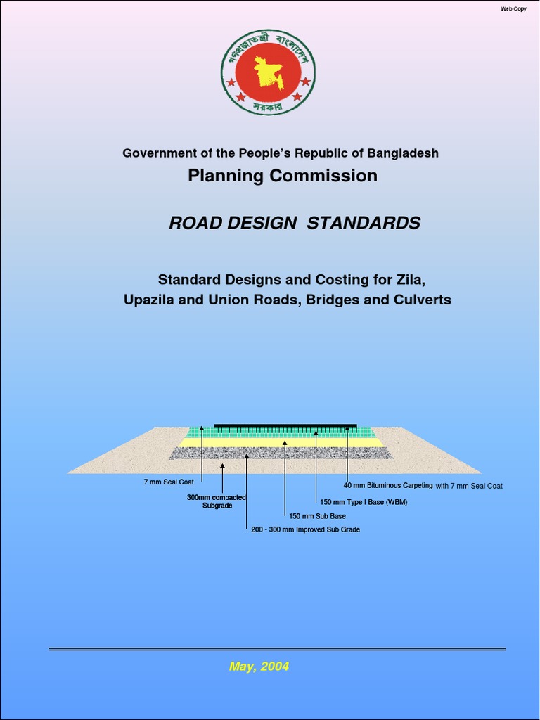 Road Design Standards for Bangladesh | PDF | Road | Traffic