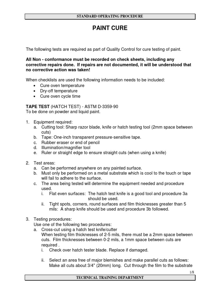 Paint Cure | PDF | Paint | Materials