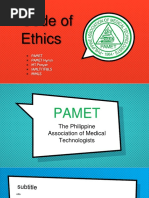 Code of Ethics of The Medical Technologist | PDF | Dignity | Employment