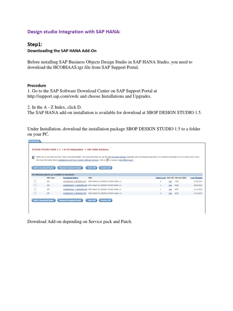 Install SAP Design Studio with SAP HANA | PDF