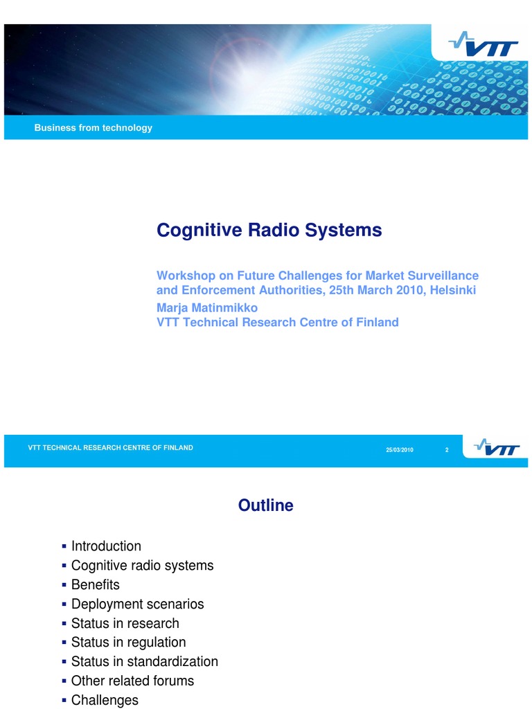 Cognitive Radio Systems | PDF | Cognitive Radio | Radio Spectrum