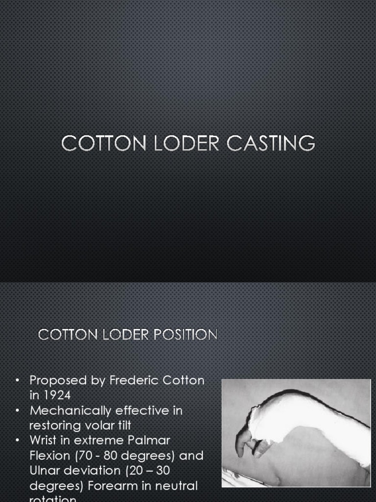 Cotton Loader Position Overview | PDF | Hand | Joints