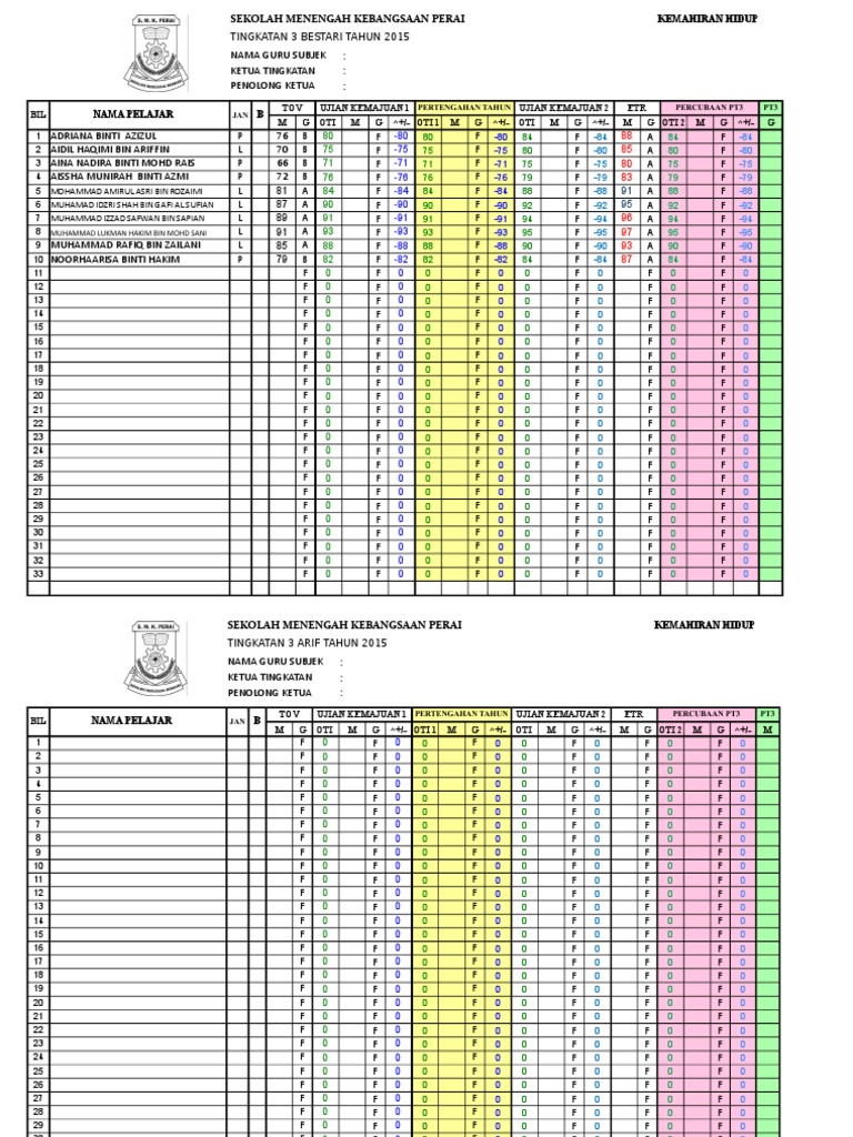 Template Tov Etr KHB 2018 | PDF
