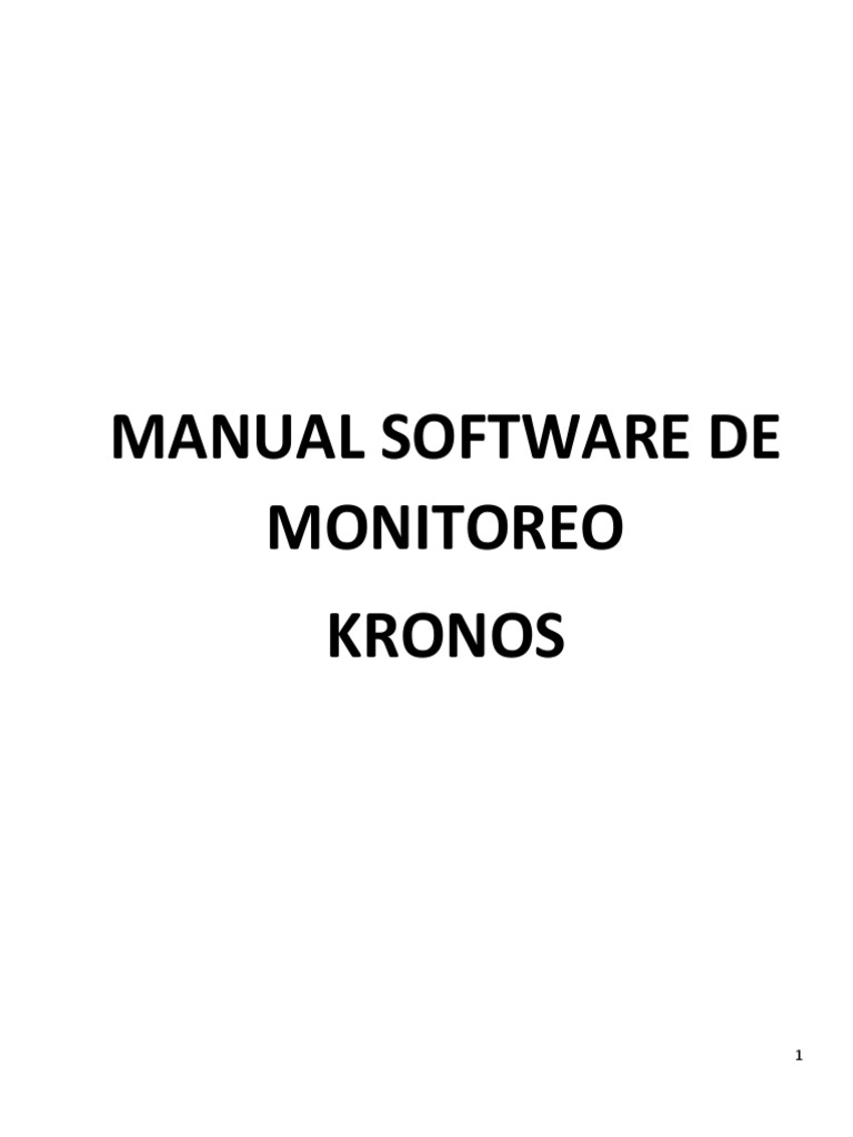 Manual Kronos Esp | PDF | Kernel (sistema operativo) | paquete general de Radio sevicio