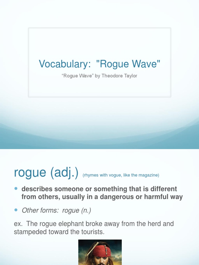 Vocabulary Rogue Wave | PDF | Foreign Language Studies | Art