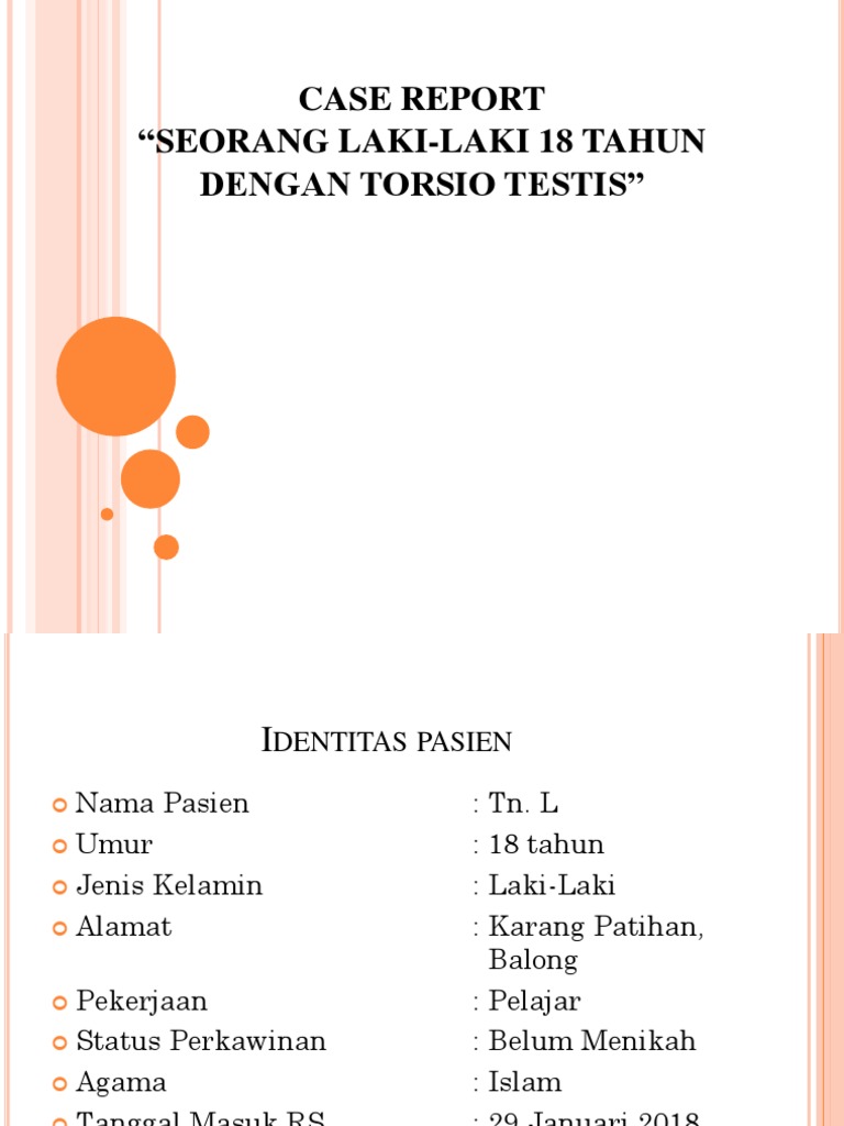 Torsio Testis | PDF