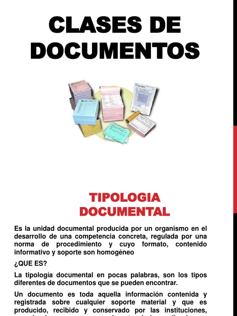 Clases de Documentos | PDF | Documento | Archivo de computadora