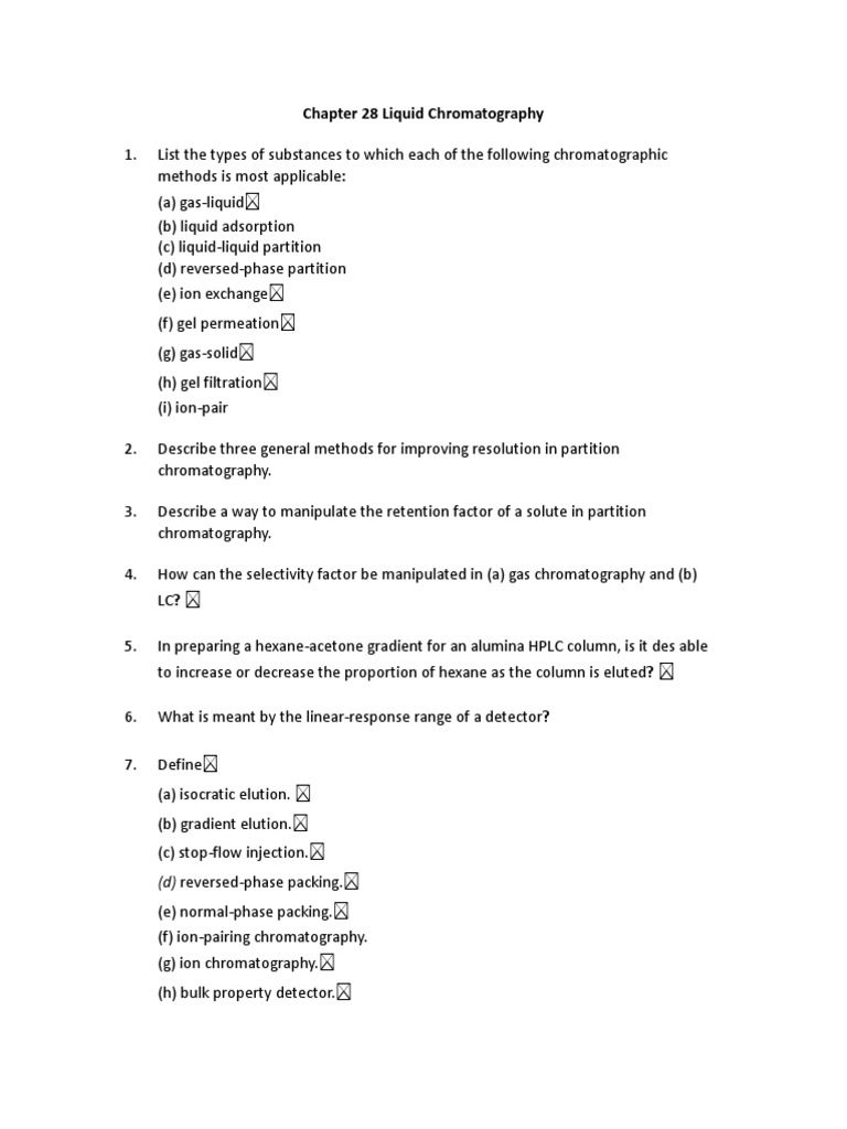 Chapter 28 Liquid Chromatography: (D) Reversed-Phase Packing | PDF ...
