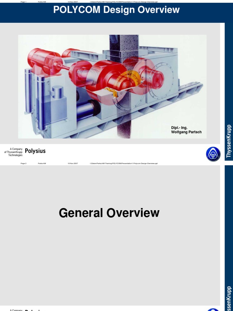 01 Polycom Design-Overview | PDF | Bearing (Mechanical) | Transmission ...