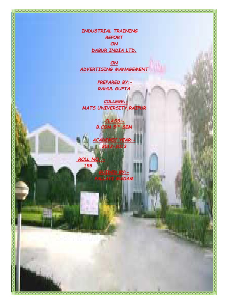 Dabur by Sheenam Bhalla | PDF | Advertising | Survey Methodology