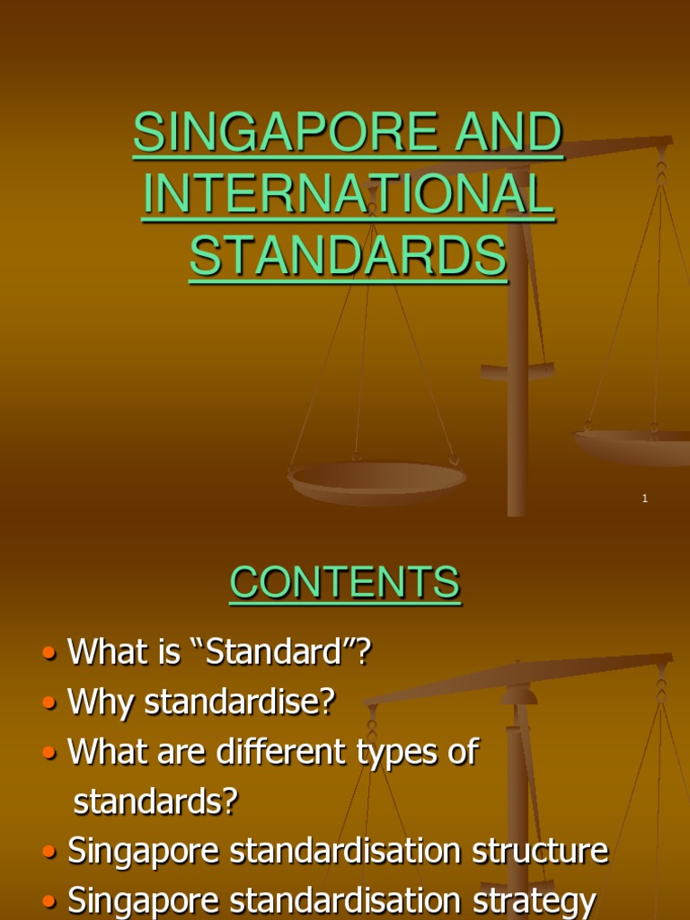 Singapore and International Standards | PDF | International Standard ...