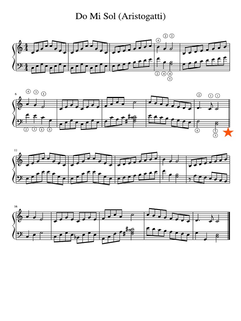 Do Mi Sol (Aristogatti) | PDF