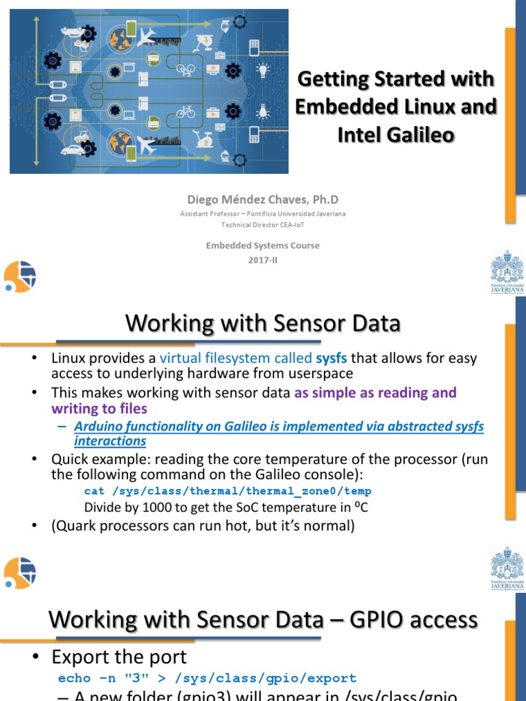 4-Getting Started With Embedded Linux and Intel Galileo | PDF | Embedded System | Operating ...