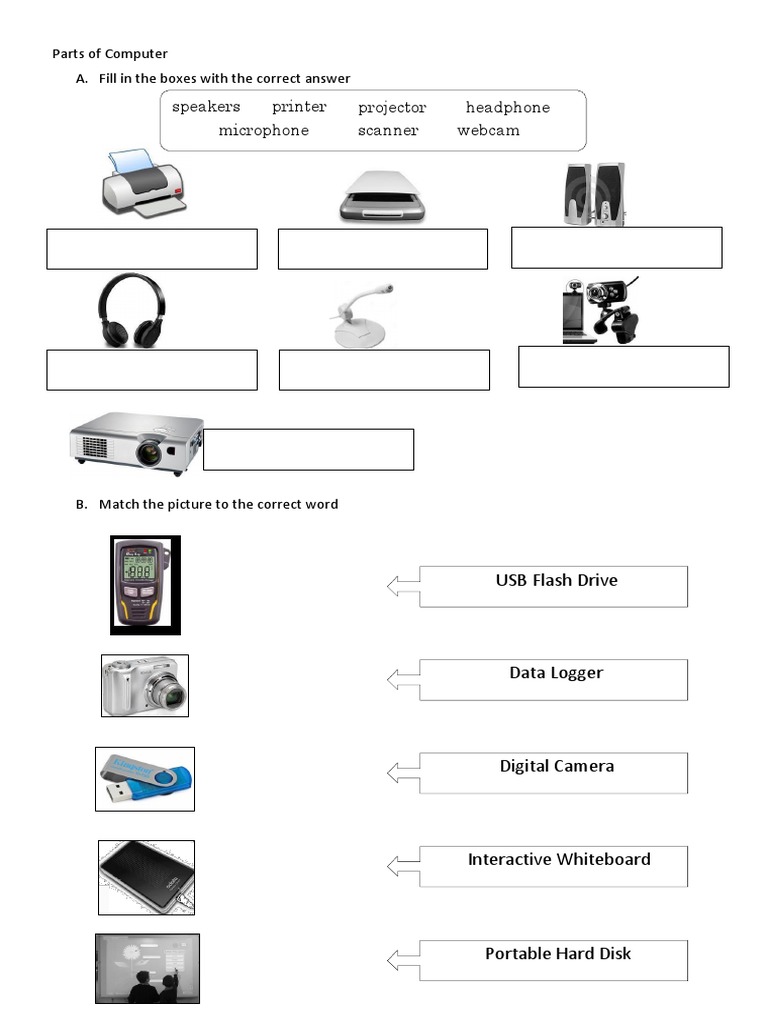 Speakers Printer Microphone Projector Headphone Scanner Webcam | PDF
